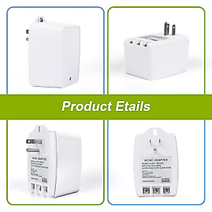 16.5V 40VA Doorbell Transformer Compatible with Nest Sensi Ecobee Plug-in Transformer and All Versions of Ring Doorbell Transformer with Screw Terminals & Auto-Resetting Fuse