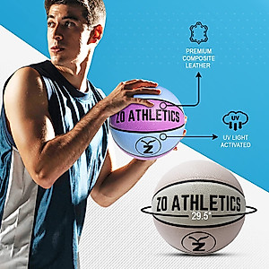 Zo Athletics Indoor Outdoor Shooting Basketball - Basketball Training Equipment - Size 7 - Gift Ideas for Boys and Girls﻿ Basketballs (COLOR CHANGE)