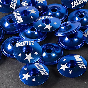 ZALOPA Classic 1 1/8 inch Super Light Weight About 8g Headset Tube Cover stem Cap for MTB Road Bike Forks Blue