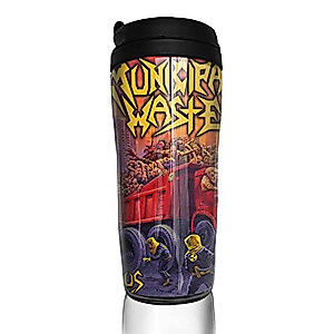 LOREBUTY Municipal Band Waste Coffee Mug With Lids 12oz Insulated Car Mugs Double Wall Vacuum Reusable Travel Coffee Tumbler For Hot/Ice Drinks Coffee Teas