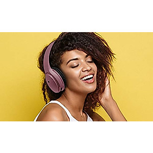 SoundBound Hands Free Wirless Over The Head Headphones Powerful Wireless Headphones Over Ear, Comfortable Big Cup (Pink)