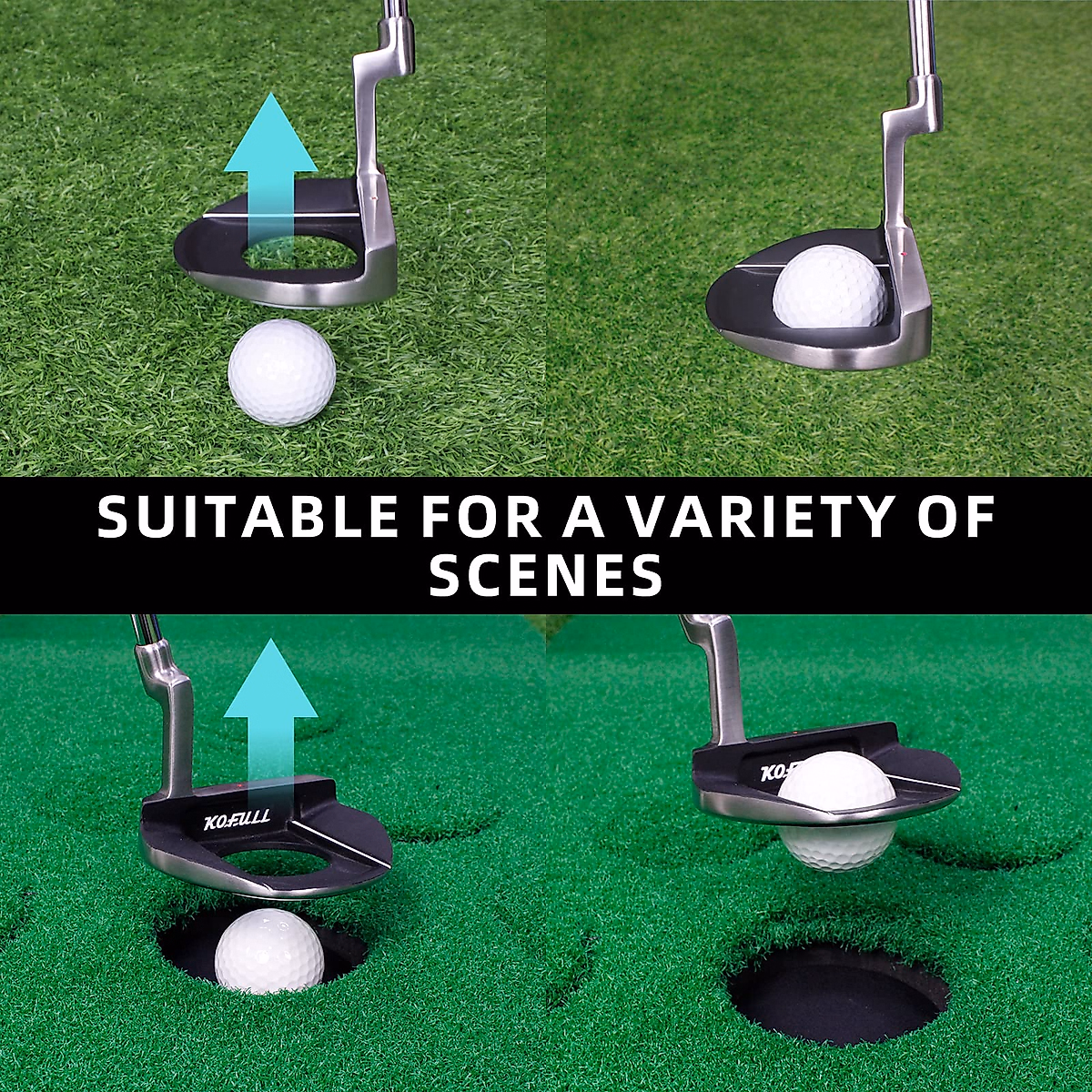 KOFULL Golf Putter-Golf Putters for Men Right Handed, Golf Men's Putter 35", Mens Putters Right Hand, Men Golf Putter with Ball Picking Function Stainless Steel Head & Shaft for Golf Putting