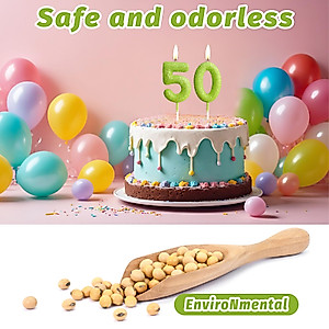 Cxryrzhe 9th Glitter Birthday Candles Green Number 9 Candle Birthday Cake Topper Decorations for Girls Kids Adults Birthday Party Wedding Anniversary Celebration Decor Supplies