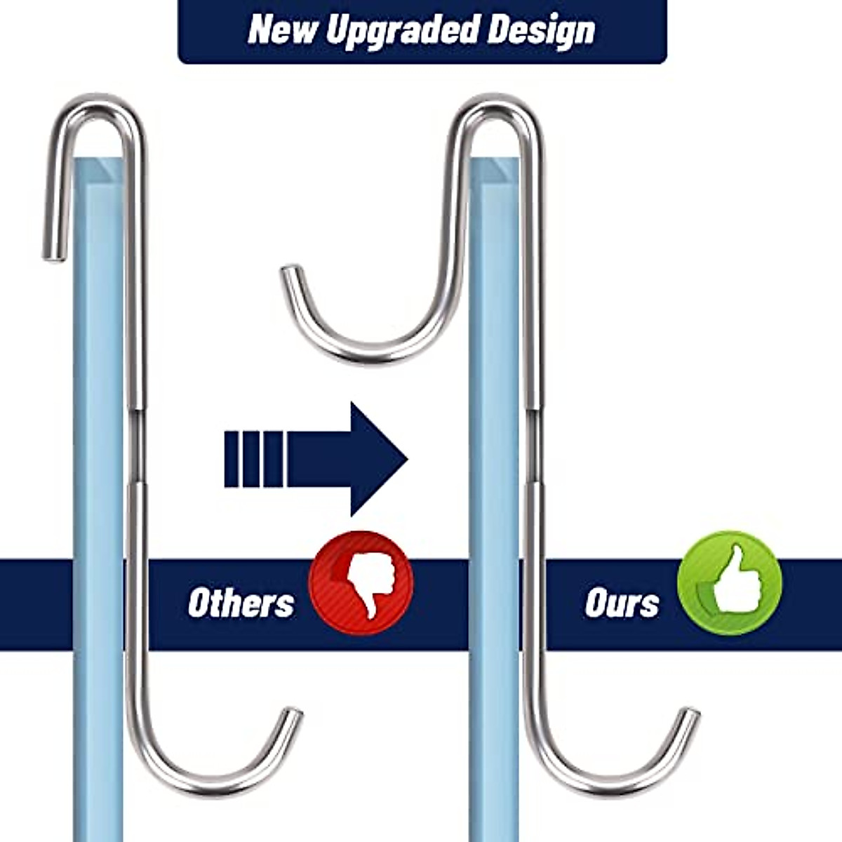 Lefcen Shower Door Hooks, Over The Shower Towel Hook, Shower Hooks for Towels, Towel Hooks for Frameless Glass Shower Door, Stainless Steel, Silver, 2 Pack