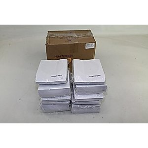 1000 pcs White CD DVD Paper Sleeves Envelopes with Flap and Clear Window