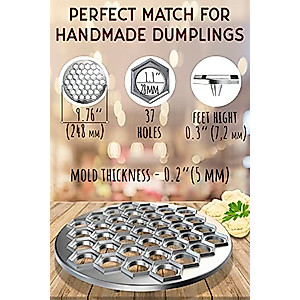 Russian Ravioli Maker Dumplings Mold - Pelmeni Maker - Pelmeni Metal Mold - Pelmeni Meat Dumplings - Dumplings Maker - Siberian Pelmeni Meat - Dumpling Maker Machine - Ravioli Cutter 1302439