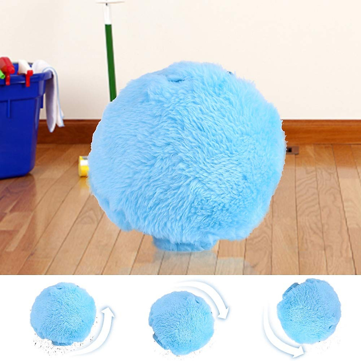 Jerliflyer Robotic Cleaning Ball,Mini Cute Automatic Rolling Floor Robot Sweeping Ball,Electric Cleaner with 4pcs Colorful Covers Set for Home Room