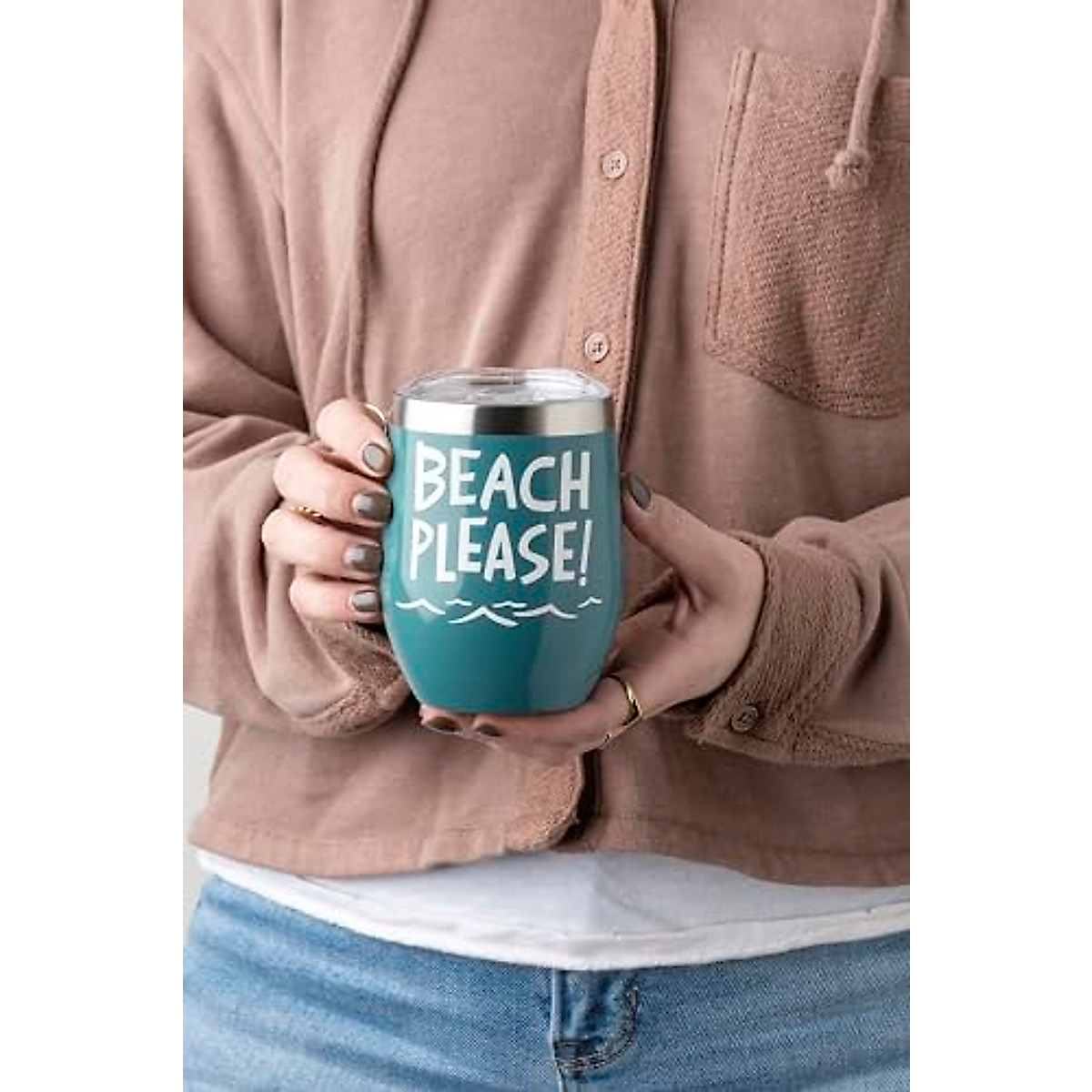 Primitives by Kathy Wine Tumbler - Beach Please