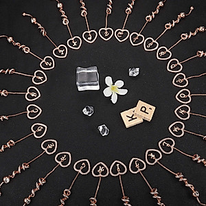 Drperfect 14G Belly Button Ring Dangle with Initials J for Women Rose Gold Plated Navel Ring 316L Stainless Steel Heart Pendant Belly Piercing Jewelry