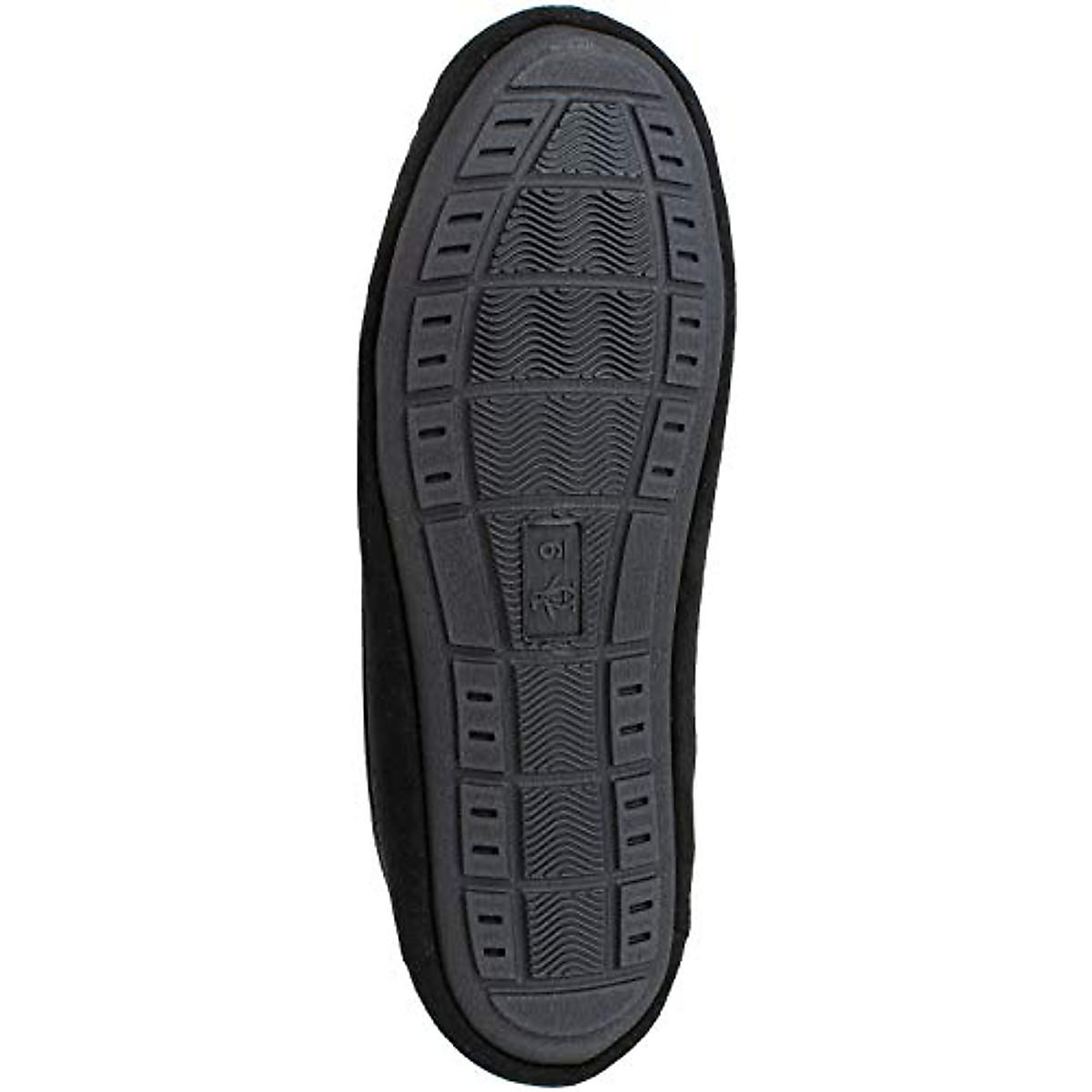 Original Penguin Mens Slippers, Microsuede Venetian Moccasin Slipper, Black Plaid, Men's Size 8