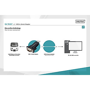 Digitus USB to Serial Adapter, USB 2.0