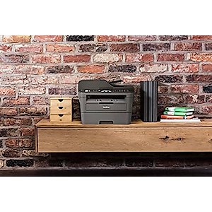 Brother Monochrome Laser, Compact All-In One, Multifunction Printer, MFCL2710DW, Wireless Networking and Duplex Printing, Amazon Dash Replenishment Ready