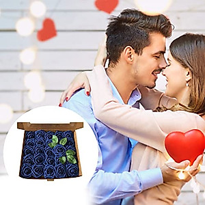 Realistic Rose Faux Rose PE Foam Rose Headband Flower Stems 25pcs Realistic Rose Wedding Centerpieces Bridal Show Bouquet Party Home DIY Floral Decoration Artificial Flower Centerpieces for (F, B)