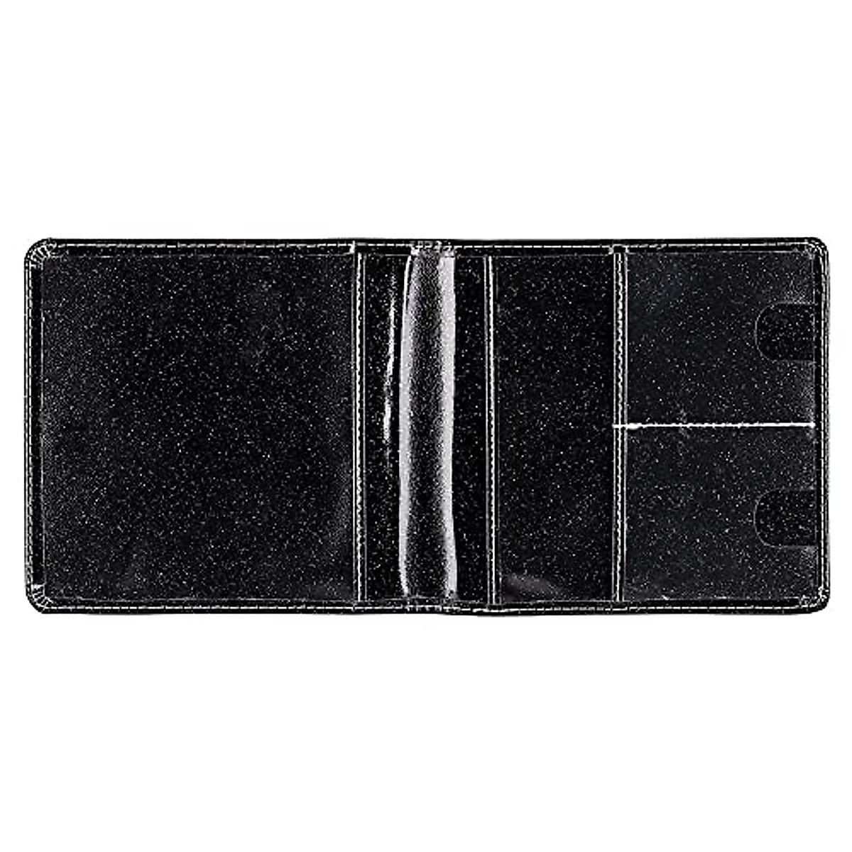 VAGURFO Car Registration And Insurance Holder, Leather Vehicle Card Document Glove Box Organizer, Glitter Auto Truck Compartment Accessories (Black)