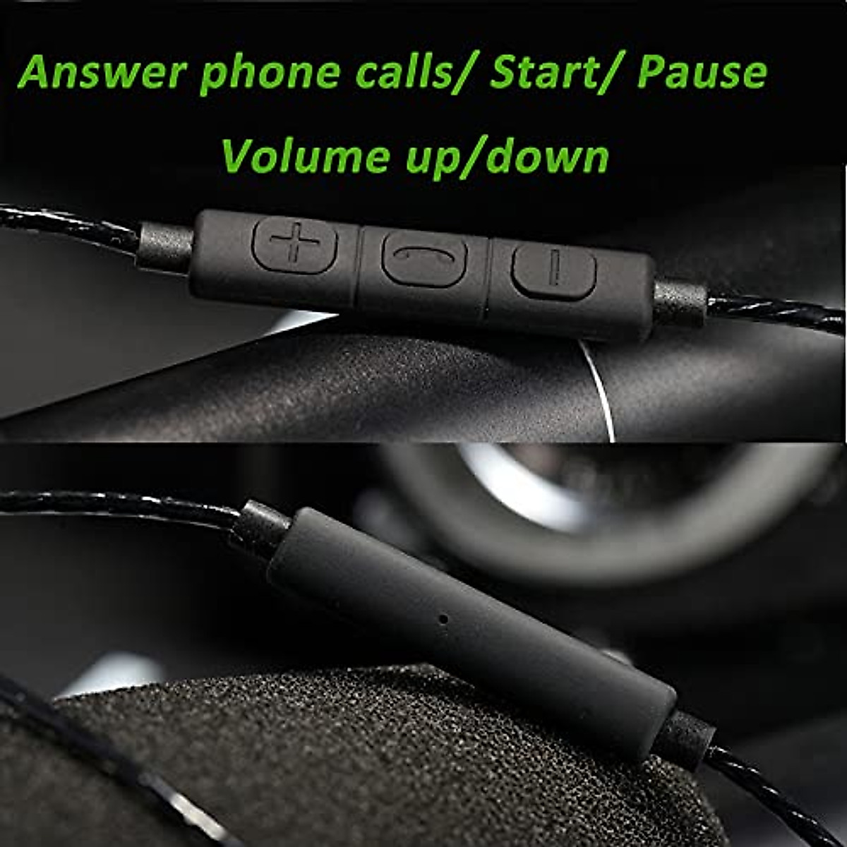 Alitutumao Replacement Audio Cable Aux Cord with Inline Mic Remote Volume Control Compatible with Sol Republic Master Tracks HD V8 V10 V12 MFI X3 Ultra XC Headphones Cable Wire Black