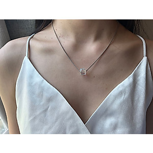 Txibikn 4 Pieces Fashion Colorful Starlight Crystal Rhinstone Pendant Necklace Earring Bracelet Jewelry Set for Women Lady Wedding Birthday Party