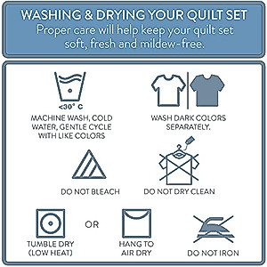 3 Piece Quilt Set with Shams | Soft & Breathable Bed Cover for Spring & Summer | Hypoallergenic All-Season Quilt | Multi Layer Coverlet | Lightweight Bedspread | Boho Stripes | Sydney Collection…