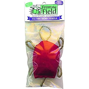 From The Field FFT124 Tia The Hemp Turtle with Silver Vine Cat Toy