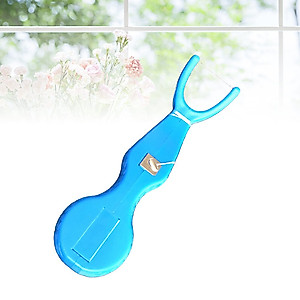 SUPVOX 3 Pcs Dental Floss Handle Reusable Dental Flosser Dental Wire Rack (White+ Pink + Blue)