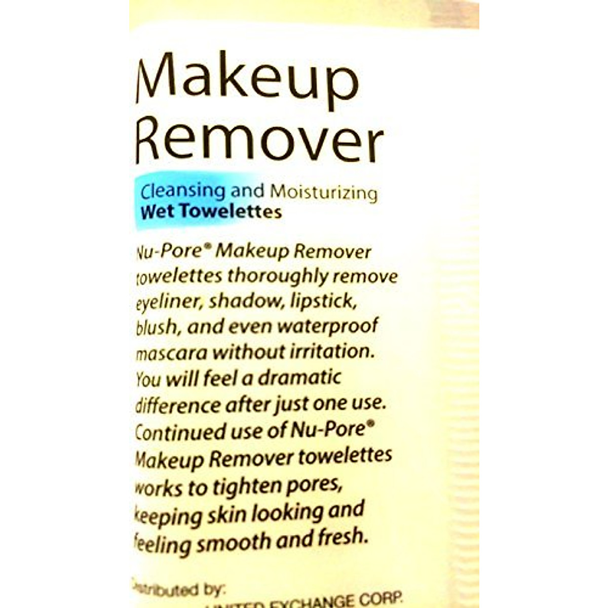 Nu-pore Makeup Remover, Cleansing and Moisturizing Wet 25 Towelettes (Pack of 6) by nu-pore