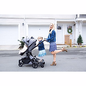 guzzie+Guss Hitch Full Suspension Ride-On Stroller Board, Compatible with All Styles of Strollers; Joggers, Prams, Full-Sized, and Umbrella Strollers, for Ages Two to Five Years, Max Weight 62 pounds