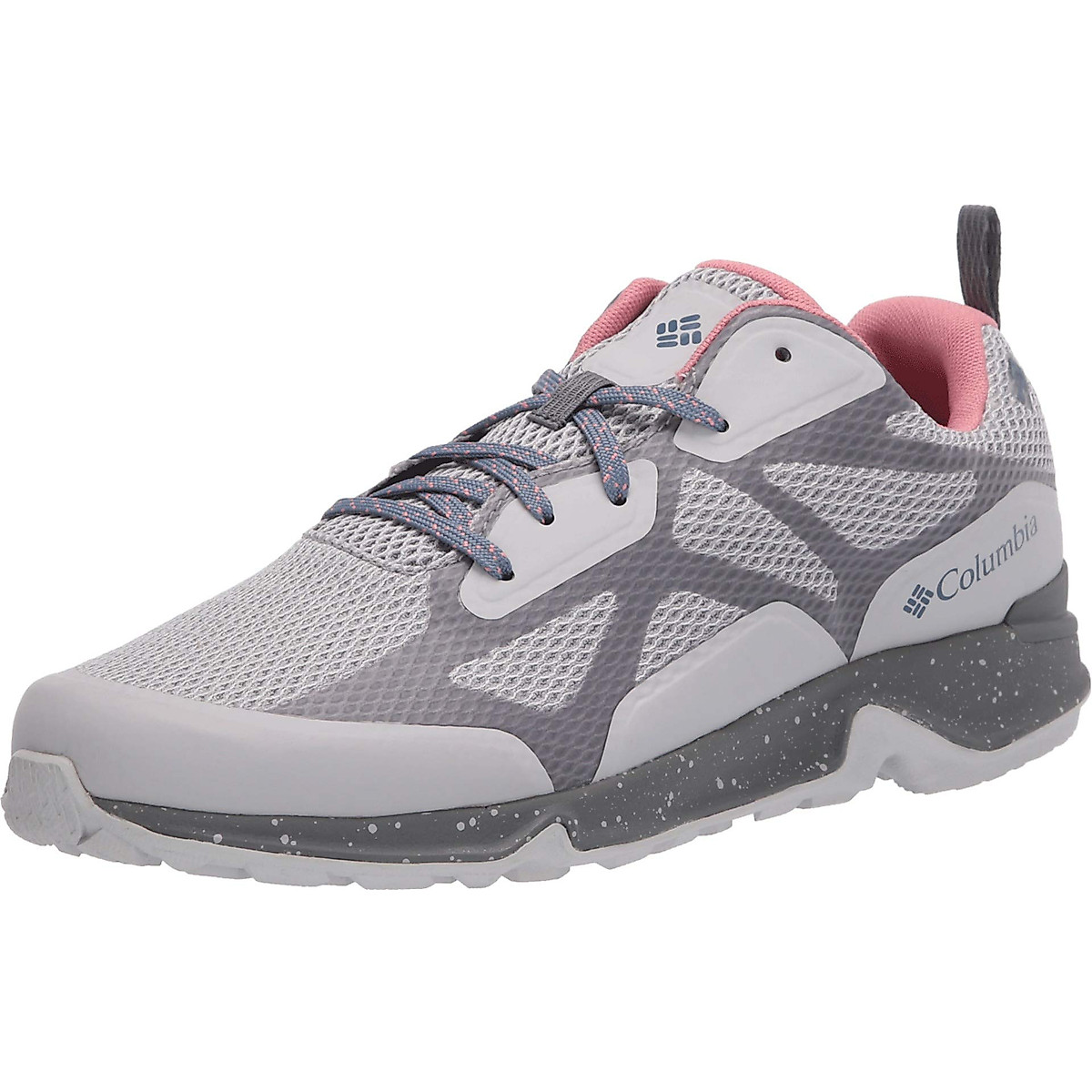 Columbia Women's Vitesse Outdry Performance Shoes, Waterproof & Breathable Hiking, Grey Ice/Canyon Rose, 11 Regular US