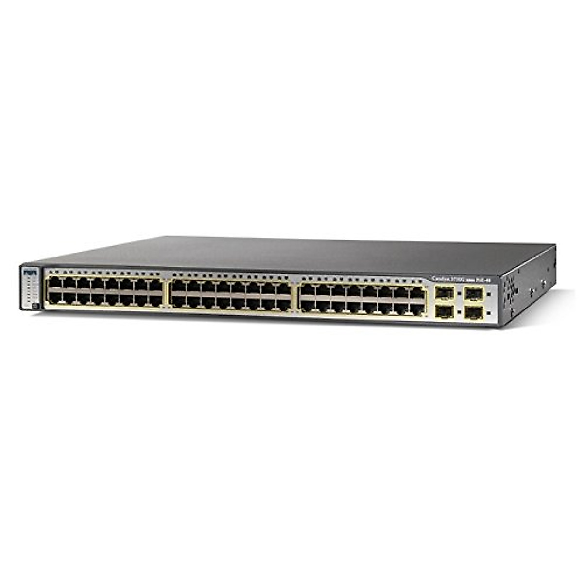 Cisco WS-C3750G-48PS-S Catalyst 48-Port Stackable Gigabit PoE + 4 SFP Switch (Renewed)