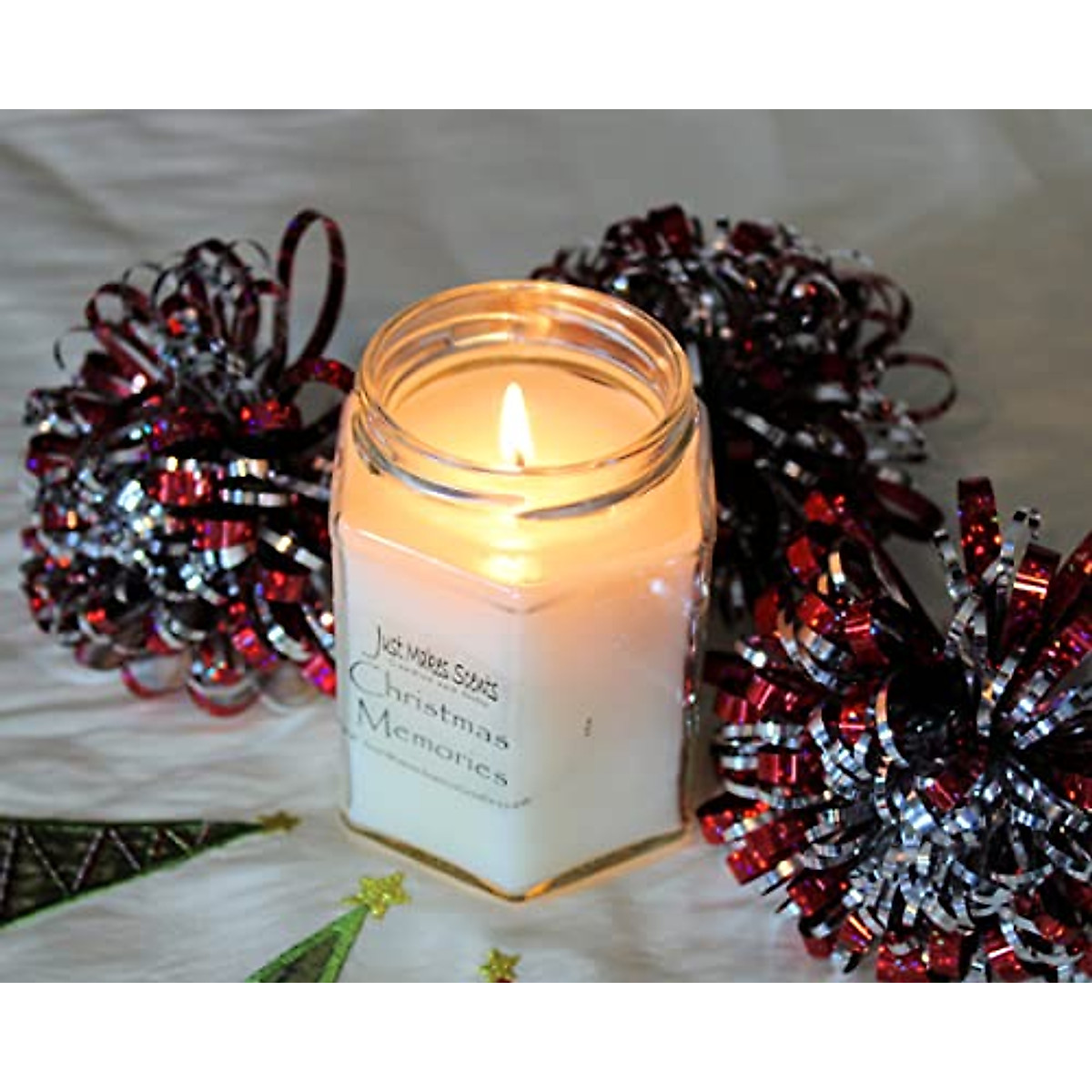 Just Makes Scents 3 Pack - Christmas Memories (Cinnamon, Clove & Vanilla) Blended Soy Candle
