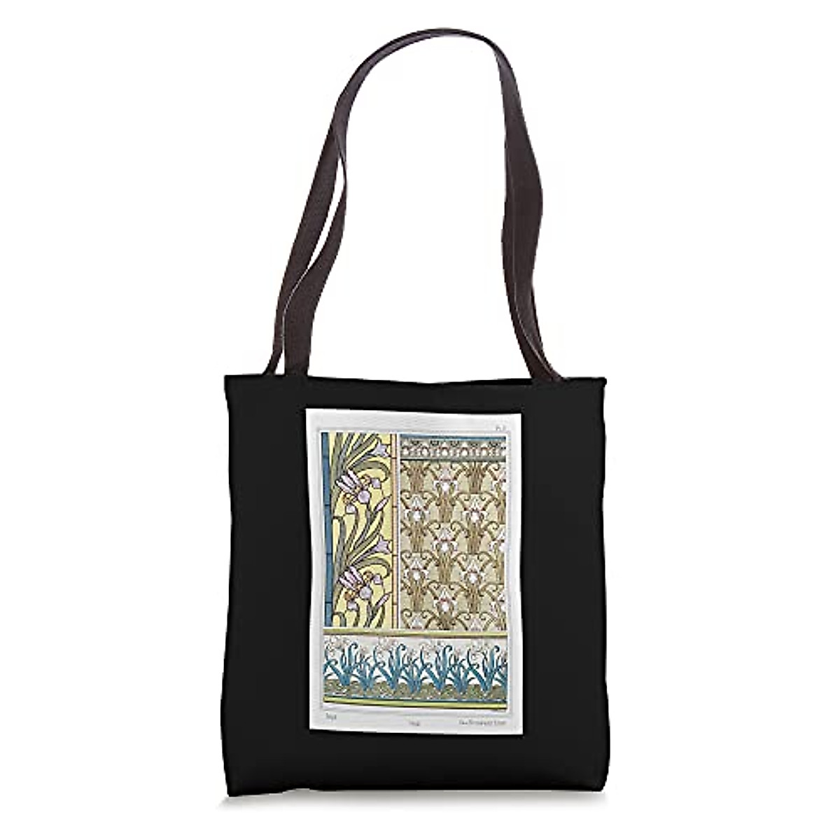 French Nouveau Art Iris Plant Maurice Pillard Verneuil Tote Bag