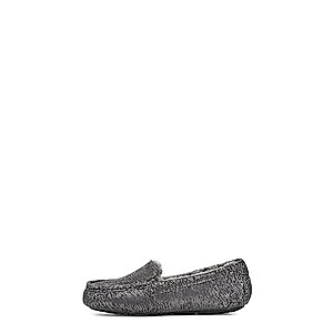UGG Women's Ansley Matte Marble Slipper, Dark Grey, 9