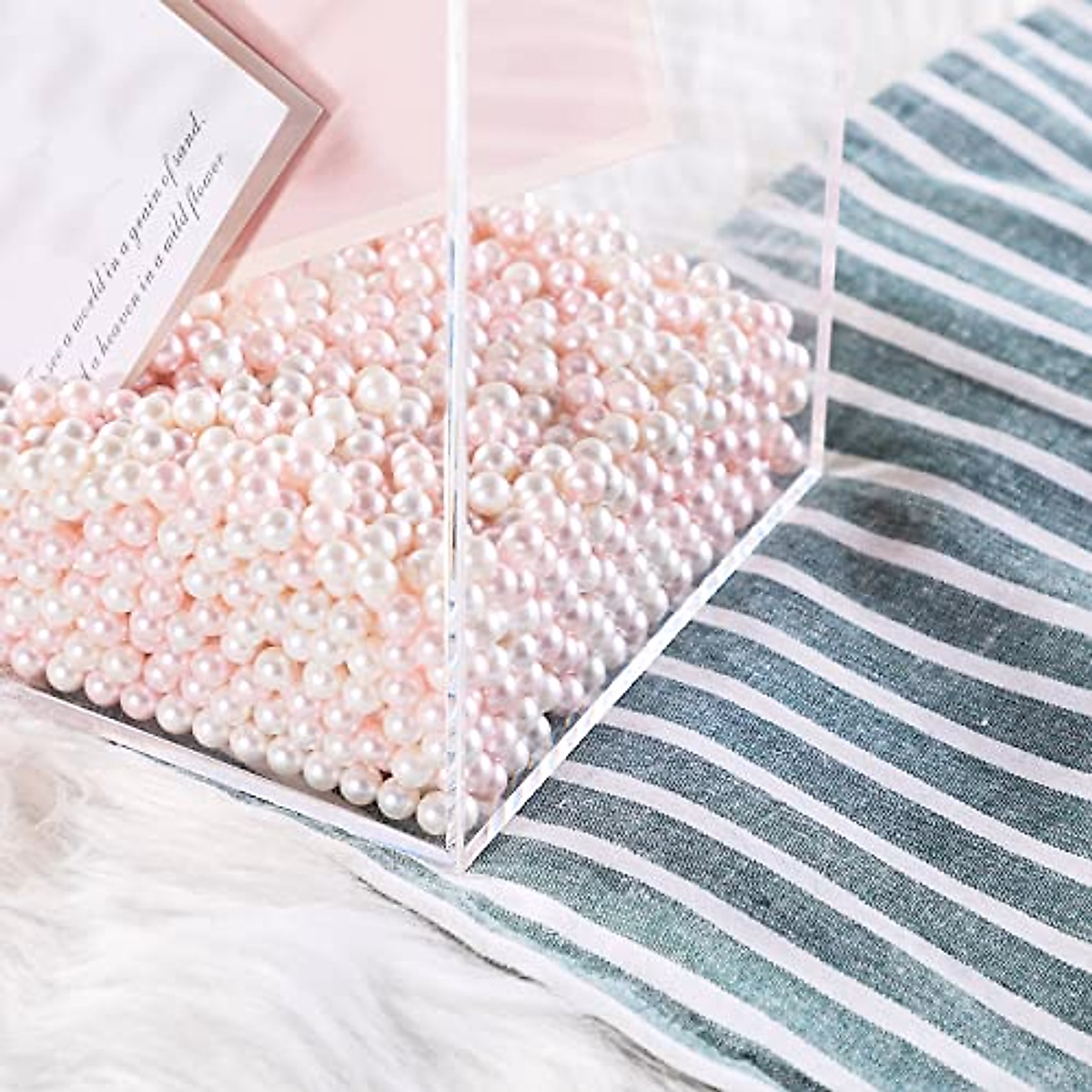 Acrylic Card Box with Slot, Clear Envelope Gift Box for Wedding Bridal Shower Party