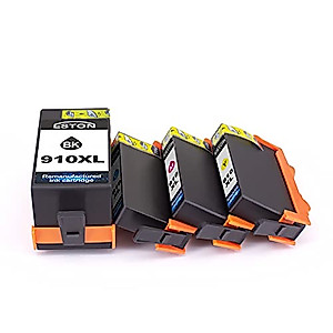 ESTON Remanufactured Ink Cartridge Replacement for HP 910 XL Ink Cartridges Compatible for OfficeJet 8025e 8035e 8025 8035 8028e 8020 8022 8028 8015(1BK+1C+1M+1Y)…