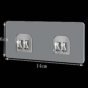 21 Pack Shower Caddy Adhesive Replacement Hooks - Waterproof, Strong and Sturdy | Easy to Install | Ideal for Bathroom and Kitchen | 2.36 * 5.51inch | Suitable for Smooth Surfaces