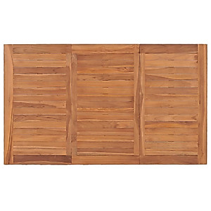 WHOPBXGAD Batavia Table,Restaurant counters, Wooden Dining Tables for Small Spaces, Flats, Bars, Restaurants,59.1"x35.4"x29.5" Solid Teak Wood