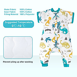 MooMoo Baby Sleep Sack Toddler Sleeping Sack with Feet Winter Toddler Wearable Blanket with Legs Thicken 3.5 Tog Girl 5T-6T