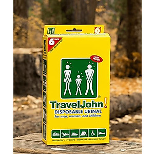 TravelJohn-Disposable Urinal (6 Pack)