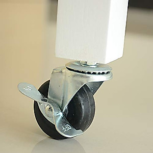 Livavege Kitchen Island Cart with Storage, 45" Rolling Cart Kitchen Islands Side Table on Wheels with Large Worktop, 2 Storage Drawers, Open Shelves and Towel Rack for Home Dining Room Living Room