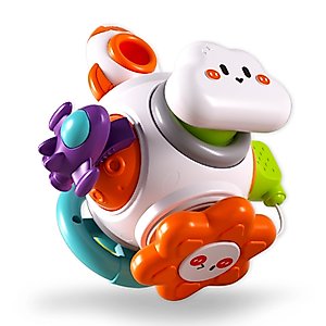 Montessori Sensory Toys for Toddlers 1-3 - Travel Activities Busy Board Cube - Baby Gifts for 6 9 12 18 Months 1 2 One Year Old Infant Boys Girls - Airplane Plane Car Travel Toys Educational Learning