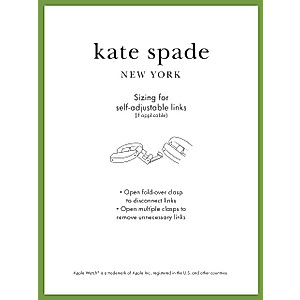 Kate Spade New York women's gold-tone pavé stainless steel bracelet band for apple watch®, 38/40/41mm
