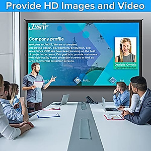 Projector Screen and Stand,JWSIT 135 inch Outdoor Movie Screen-Upgraded 3 Layers PVC 16:9 Outdoor Projector Screen,Portable Video Projection Screen with Carrying Bag for Home Theater Backyard