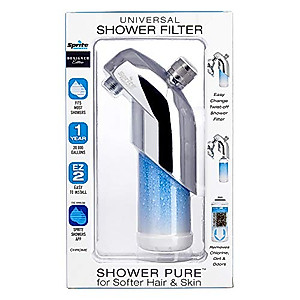 Sprite Showers Twist-Off Universal Shower Filter, chrome