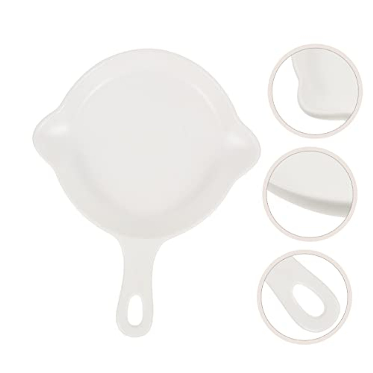 Alipis Ceramic Bakeware Bread Oven Bread Loaf Pans for Baking Mini Loaf Baking Pans Ceramic Egg Skillet Tortilla Pan Mini Fry Pan Plate for Cheese Roasting High Temperature Baking Pan Egg