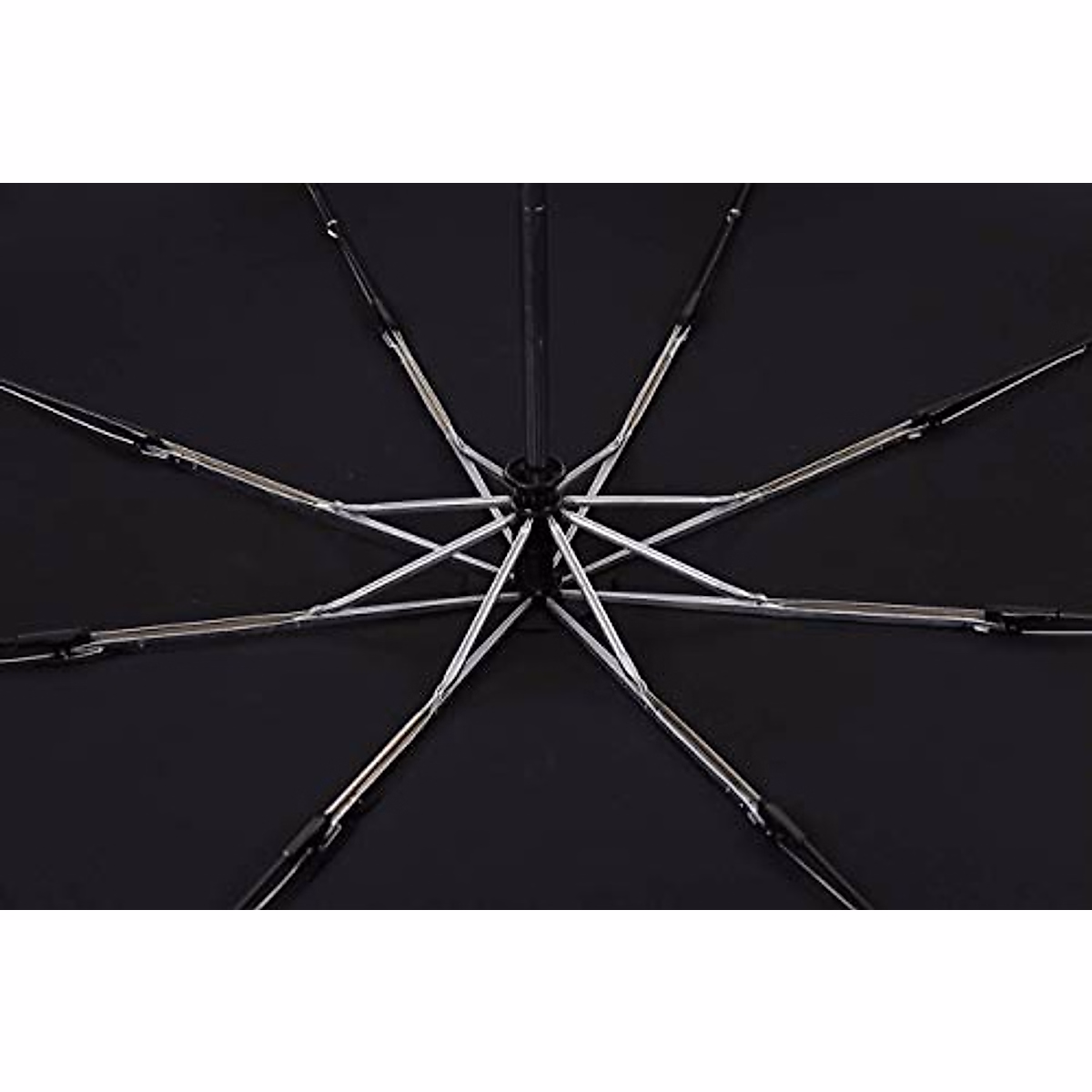 JOURNOW X-Large 8 Ribs Windproof Automatic Travel Umbrella with 210T Heavy Coating (Green)