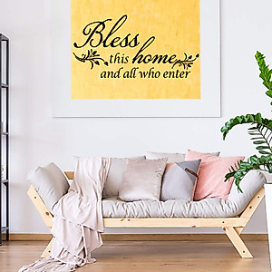 3 Sheets Vinyl Wall Quote Stickers Love Family Inspirational Wall Stickers Motivational Wall Decals Bible Verse Inspirational Sayings for Home School Wall Decorations (Classical Style)