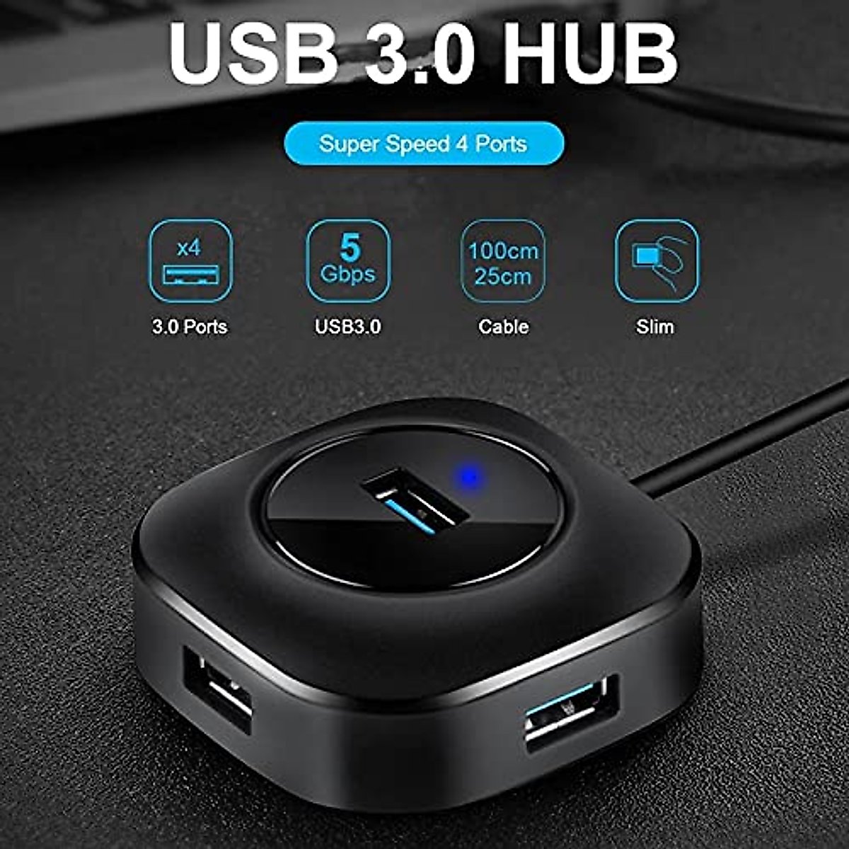 SHYPT USB 3.0 Multi USB Splitter Divisor Adapter 4 Speed Mini Multiple USB 3.0 HUB Port USB-HUB Expander