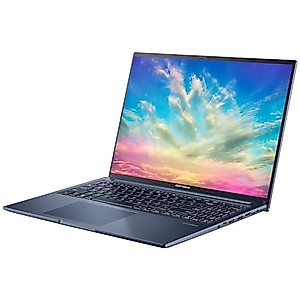 ASUS VivoBook 16 Laptop, 16” WUXGA (1920 x 1200) Screen, AMD Ryzen 7 5800HS, 16GB RAM, 2TB SSD, Webcam, HDMI, Wi-Fi 6, Windows 11 Home, Blue