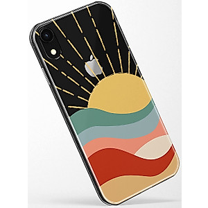 Casely iPhone XR Case | Here Comes The Sun | Cute Colorblock Sunset Case