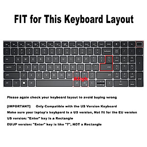 2 PCS Keyboard Cover Skin for 15.6 Inch Dell Latitude 3540 5520 5521 5540 5550, 15.6 Inch Dell Precision 3560 3561 3570 3571 3580 3581 3590 3591 Laptop Protective Keyboard Cover-Pink+Clear