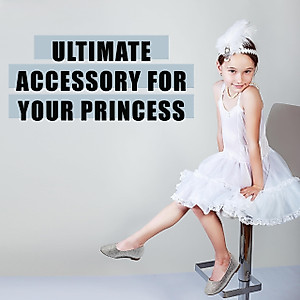 NORTY 12 Fashion Ballerina Shoes for Girls - Ballet Slippers for Toddlers and Big Kids - Dance and Ballet Flats - Runs Two Sizes Small - Red Glitter