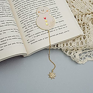 KIZOSA Metal Bookmark-Unique New Year Gifts- Cute Bookmarks for Women Kids Friends Teacher Girls- Book Markers Gifts for Book Lovers -Christmas Valentine Birthday Book Mark Gift